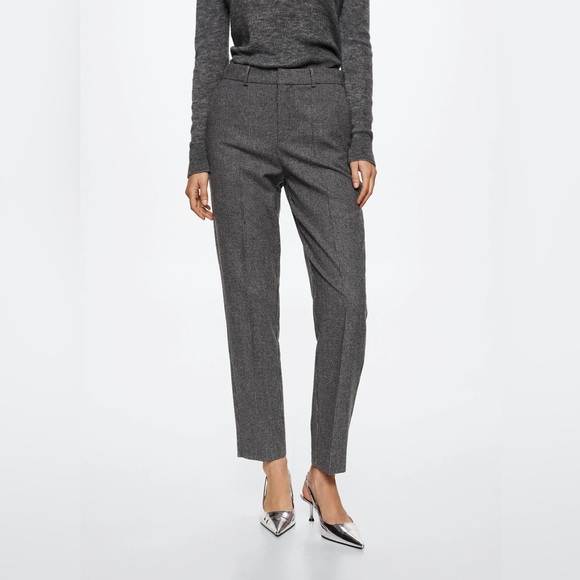Mango | Pants & Jumpsuits | Mango Slim Fit Wool Suit Pants | Poshmark